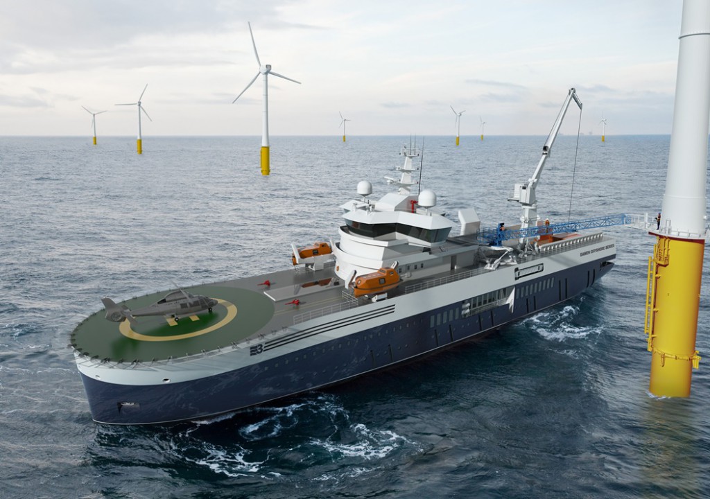 The Netherlands: Damen Unveils Walk to Work Vessel | Offshore Wind