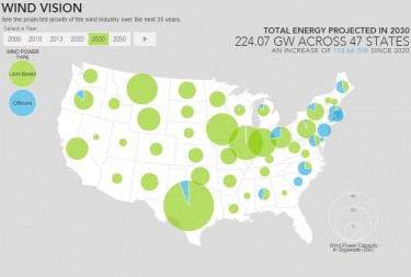 DoE's Interactive Map Shows Big Potential for U.S. Wind Energy Future ...