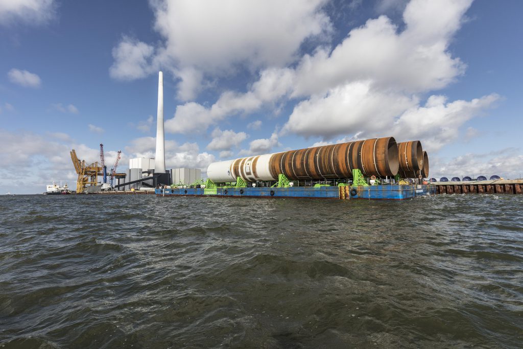 First Horns Rev 3 Monopiles Ready to Leave Esbjerg | Offshore Wind