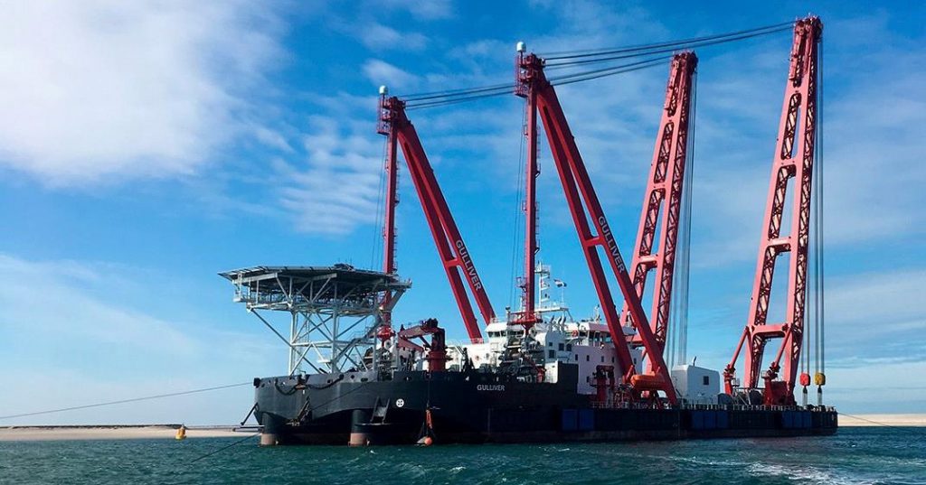Scaldis Trying Out Gulliver's Mooring Capabilities | Offshore Wind