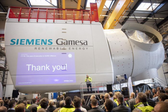 Siemens Gamesa Rolls Out First 10MW Nacelle | Offshore Wind