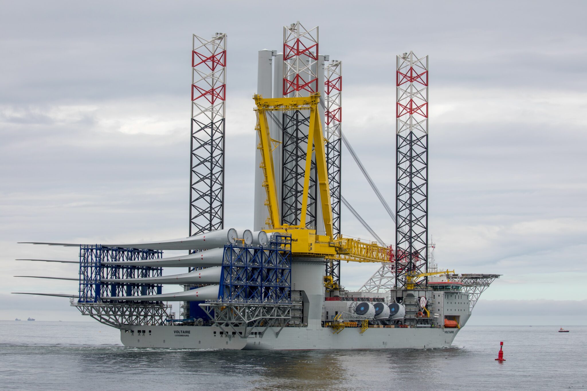 First Foundation Stands at World's Largest Offshore Wind Farm ...