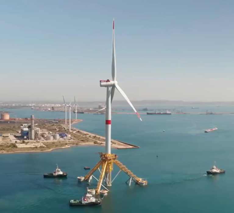 First Provence Grand Large Floating Wind Turbine Stands Offshore France ...