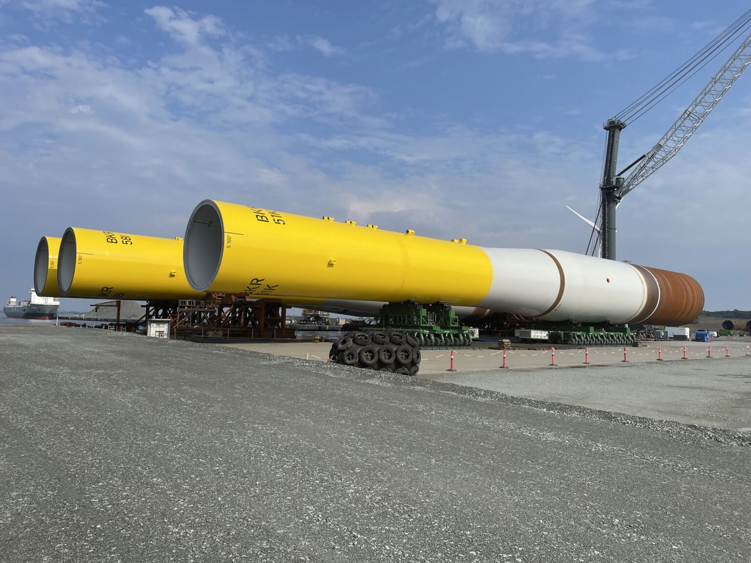 CS WIND Offshore Rolls Out Last Borkum Riffgrund 3 Monopile | Offshore Wind