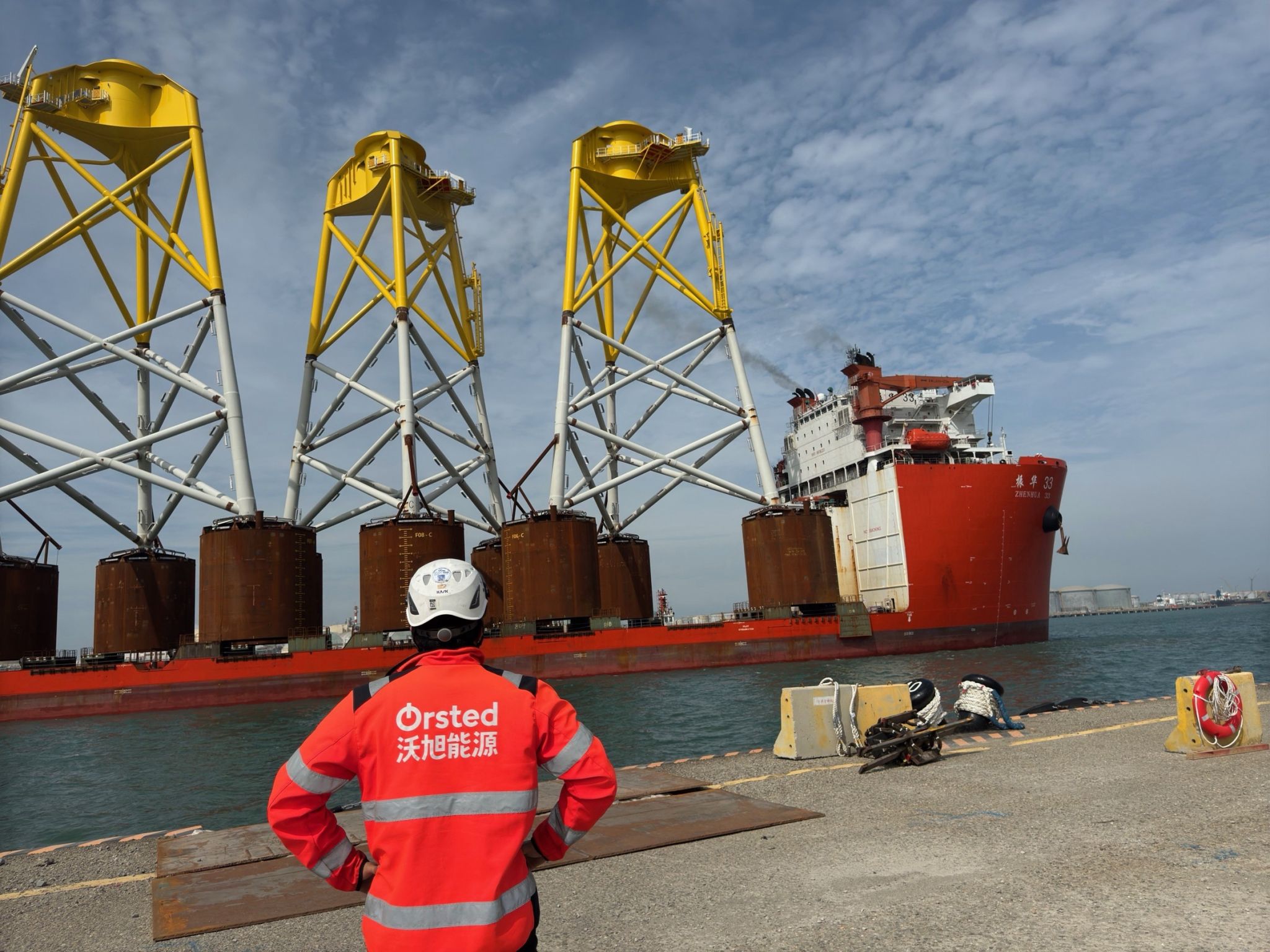 First Suction Bucket Foundations Arrive in Taiwan for Ørsted's Greater ...