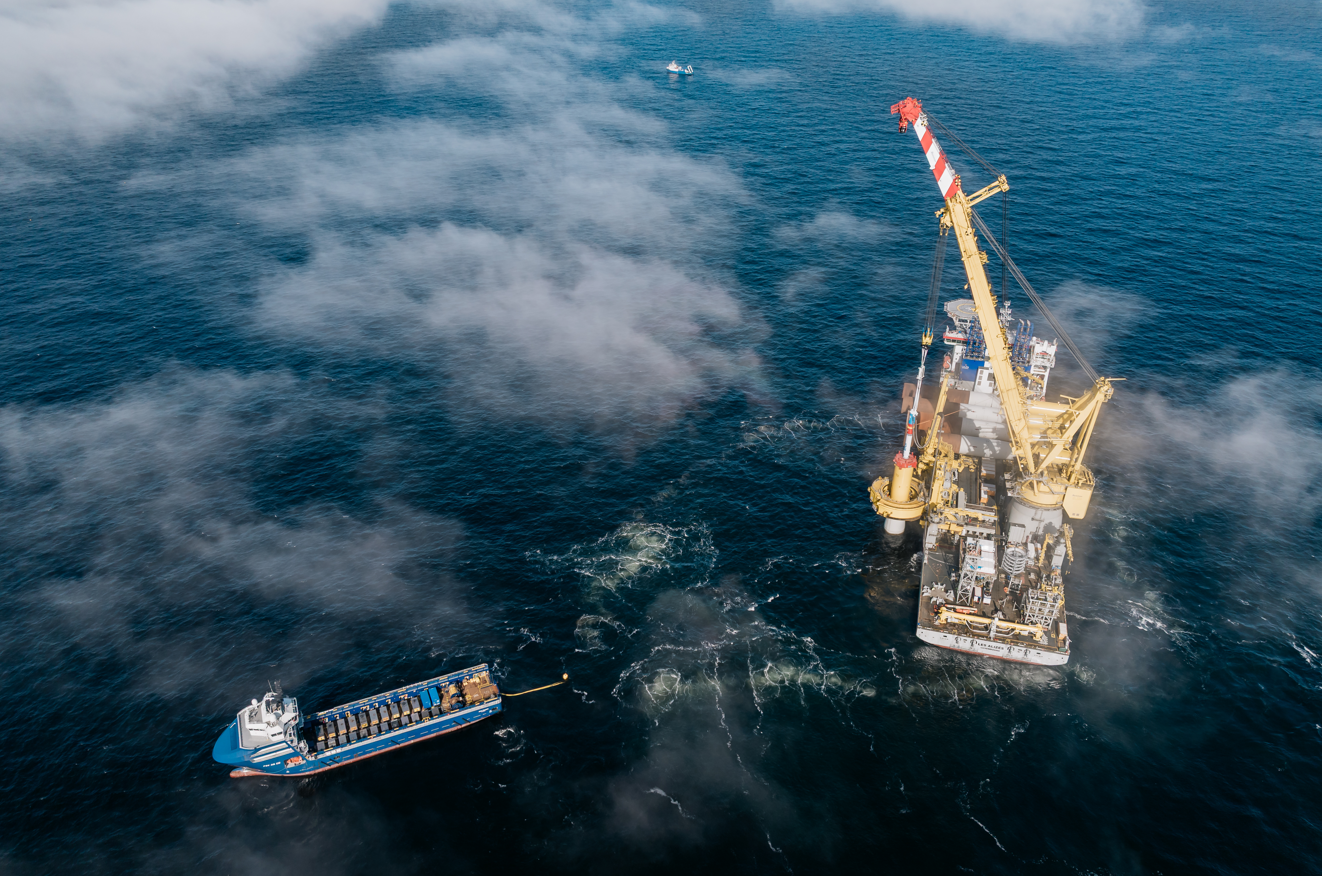 First Monopile Installed at Denmark's Largest Offshore Wind Farm ...