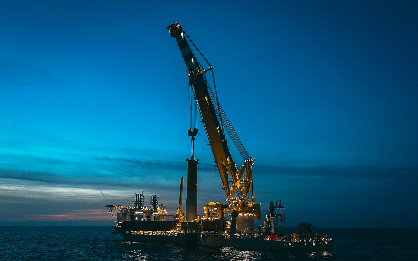 First Monopile Installed at Denmark's Largest Offshore Wind Farm ...