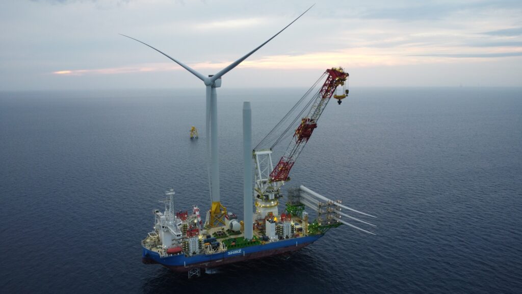 First Turbine Stands at Taiwan's Hai Long 2A Offshore Wind Farm ...