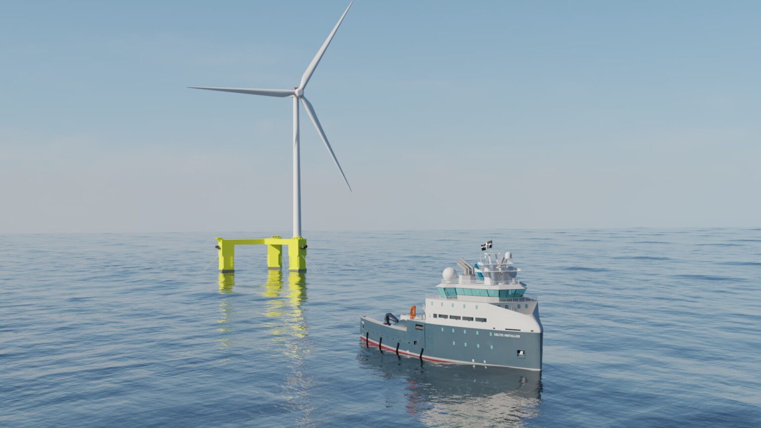 UK Consortium Unveils Low-Carbon Floating Wind Installation Vessel ...
