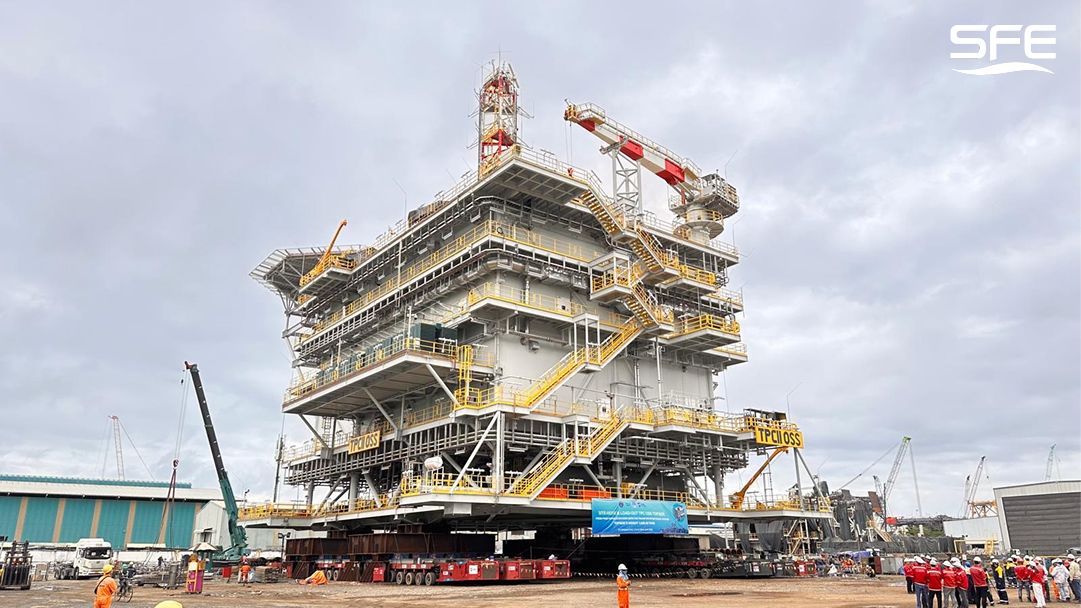 Taipower Phase II Offshore Substation Topside En Route to Taiwan ...