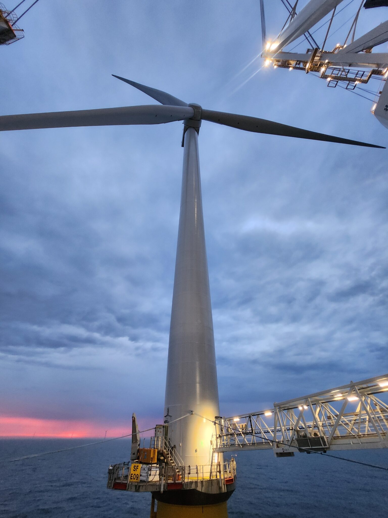 All Thor Foundations In and Fully Equipped, Wind Turbine Installation ...