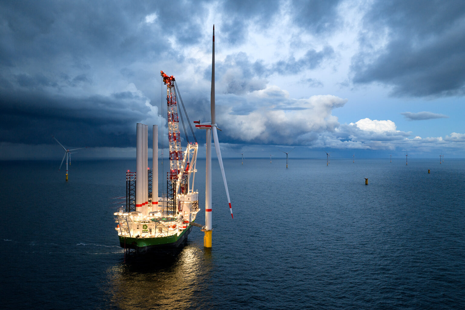 First Turbine Up at RWE’s Nordseecluster Offshore Wind Project ...